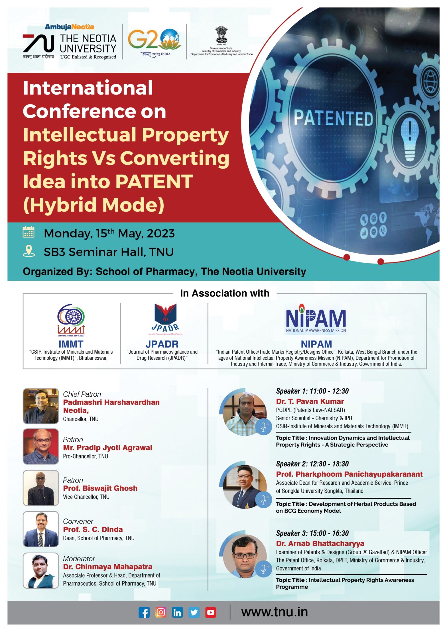 TNU organizes International Conference on “Intellectual Property Rights ...