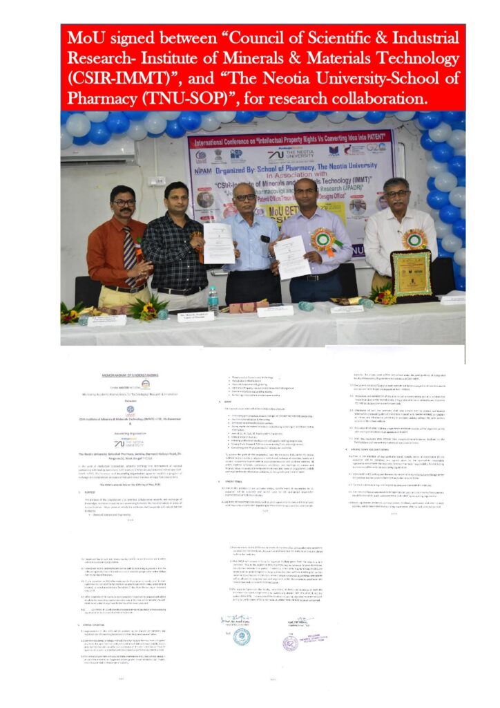MoU signed between “Council of Scientific & Industrial Research ...