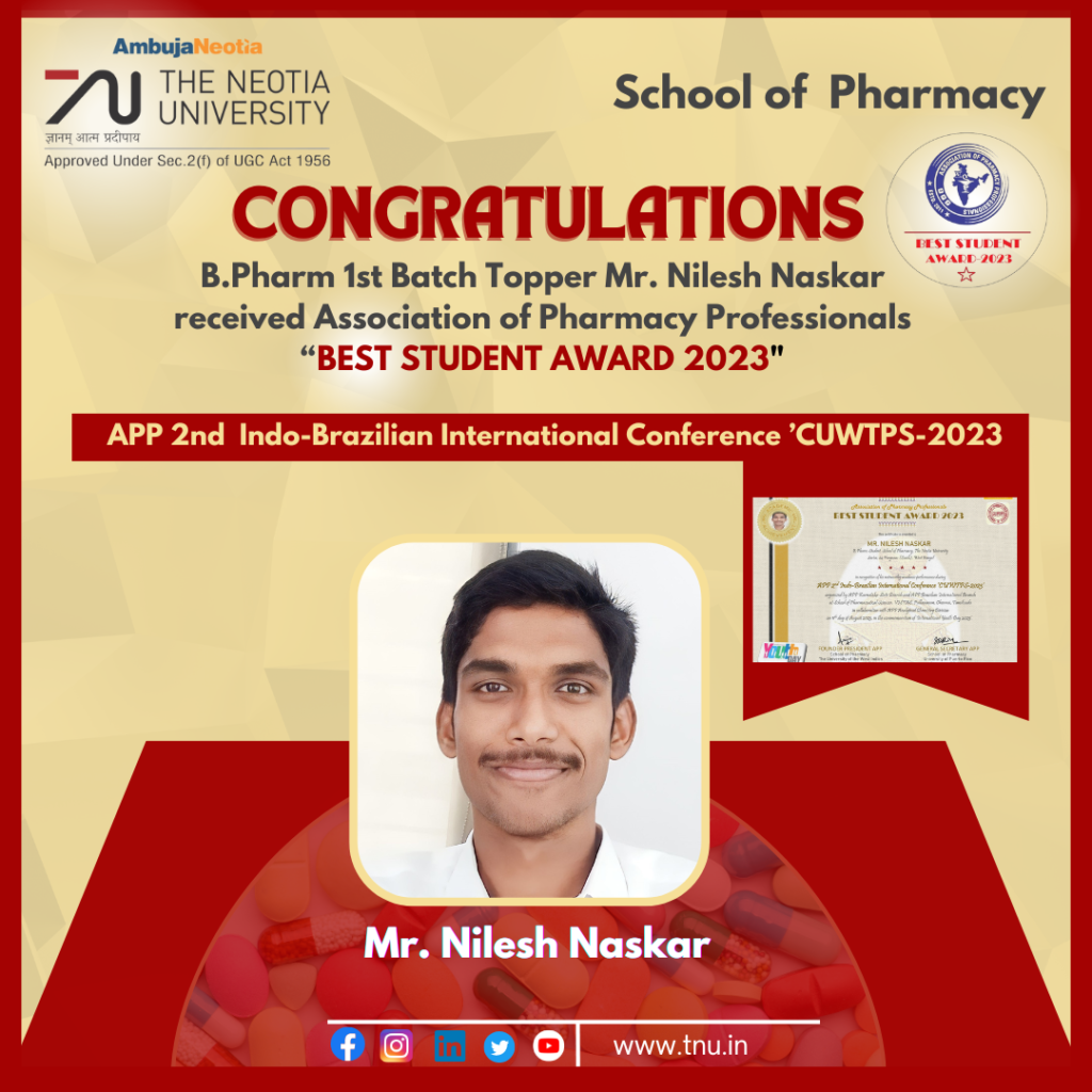 Best Student Award 2023 - Top Private University in Kolkata